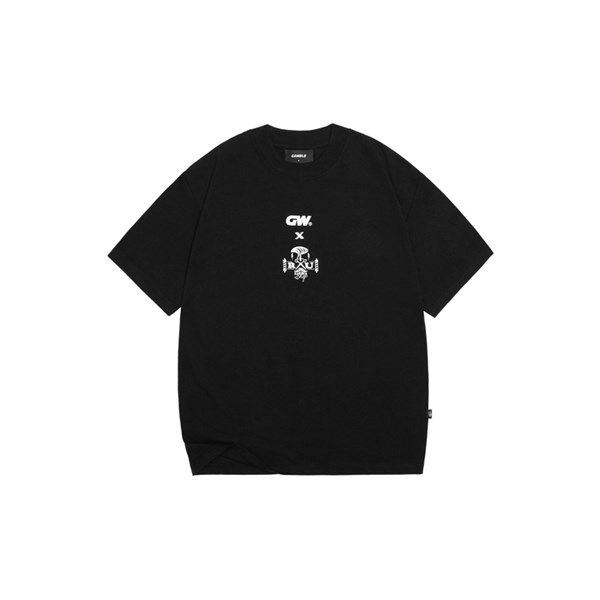 GW x 4RAU BASIC TEE / BLACK – GAMBLE WORLDWIDE