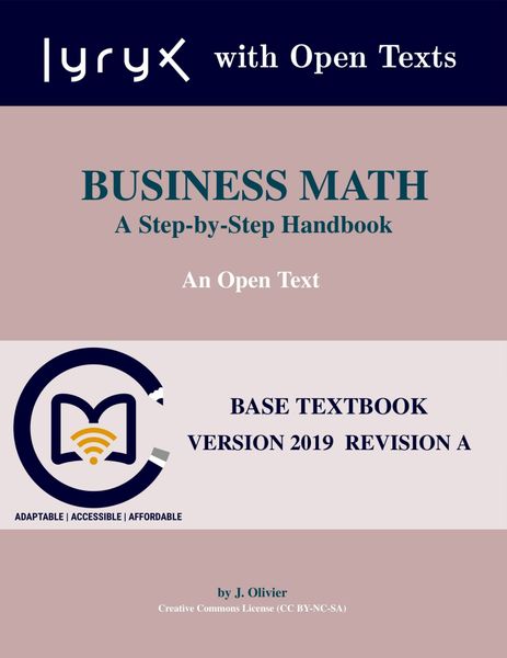 Business Math: A Step-by-Step Handbook – E-books Max30