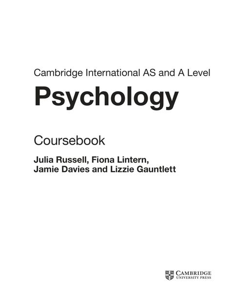 Cambridge International AS and A Level Psychology Coursebook – E-books ...
