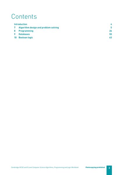 Cambridge Igcse And O Level Computer Science Algorithms Programming A