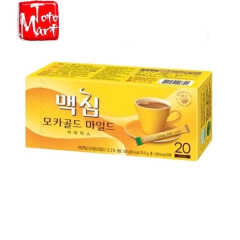 Cà phê hoà tan MAXIM Mocha Gold Mild Hàn Quốc 240g (20 gói x 12g) – Totomart