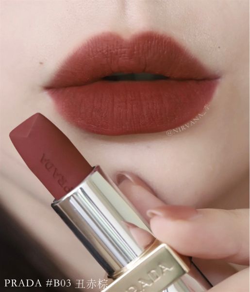 Unbox - Son thỏi lì Prada Monochrome B03 – Mỹ Phẩm Socutelipstick / Tiệm Socute