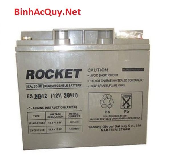 Ắc quy Rocket ES 20-12 (12V-20AH) – BinhAcQuy.Net