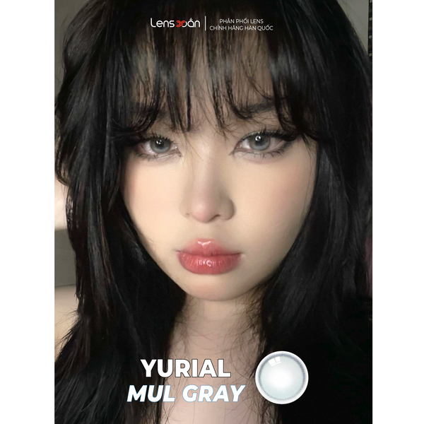 Kính áp tròng Yurial Mul Gray xám xanh ngọc bích - Hãng IDOL LENS