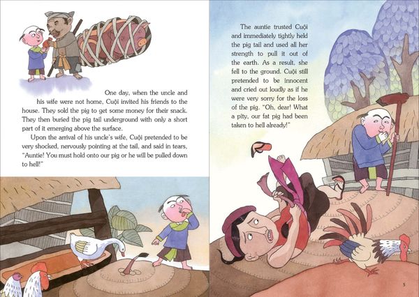 Vietnamese Folklore - The story of a man in the moon - Sự tích chú Cuộ ...