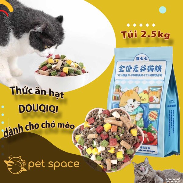 THỨC ĂN HẠT DOUQIQI – SIÊU NGON, SIÊU TOPPING CHO MÈO – Petspace.vn