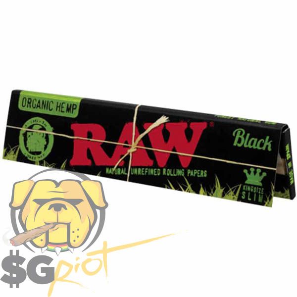 Raw Black King Size Slim Hemp Rolling Papers Sàigònriot