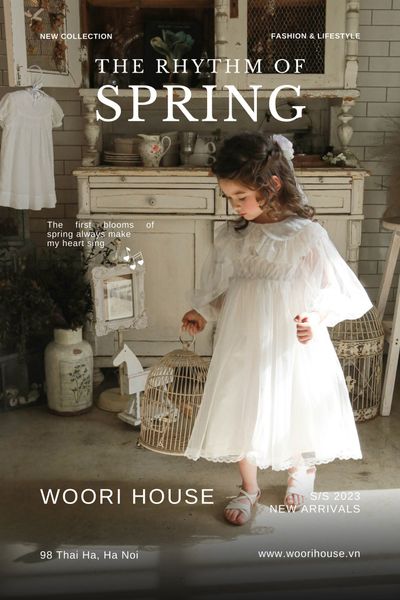 Váy Cynthia voan bồng – WOORI HOUSE