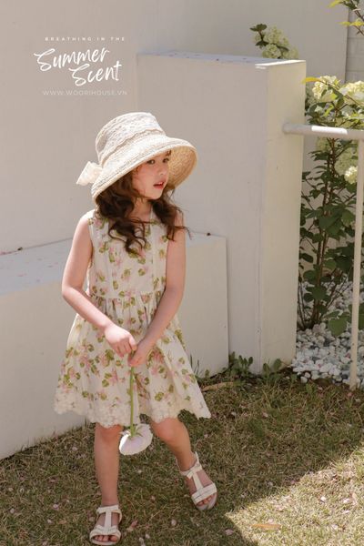 FL Váy 2 dây Tfffani hoa – WOORI HOUSE