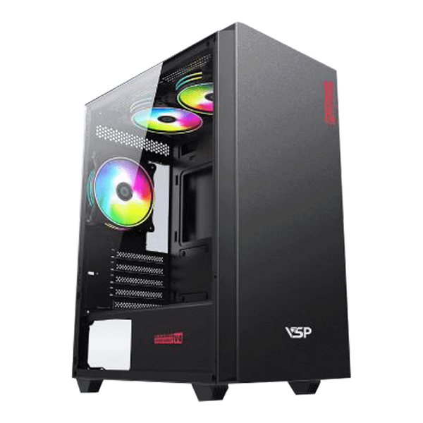 Thùng máy Case VSP V4 - Đen | Không kèm fan – TINHOCNGOISAO.COM