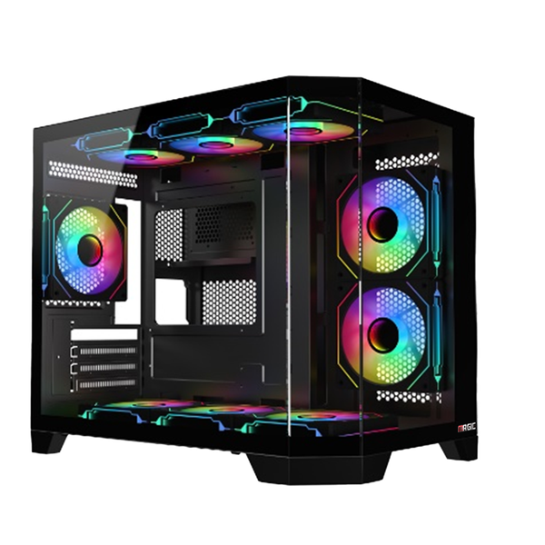 Thùng máy Case Magic Cubi M Pro - Black | Full M-ATX, AIO 360, không f – TINHOCNGOISAO.COM