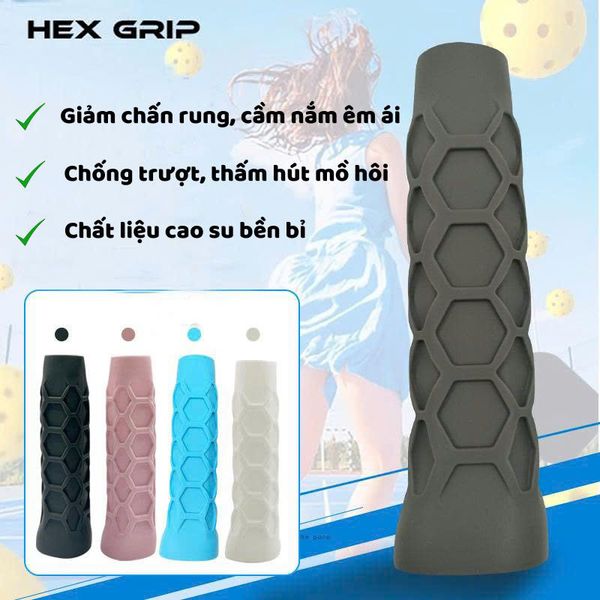 Quấn Cán Vợt Pickleball HEX GRIP Chống Trượt Silicon, Giảm Giá 30% – hapica