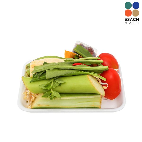Đồ Nấu Canh Chua (Khay 600G) – 3Sach Mart
