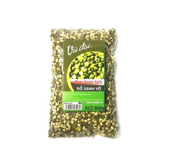 Đậu xanh vỡ đôi Vũ Đại gói 800g – Freemart
