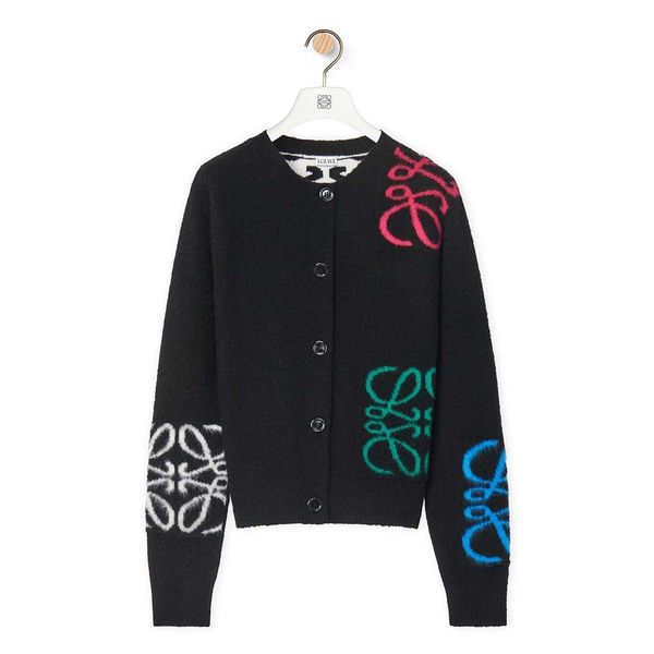 LOEWE- ANAGRAM INTARSIA CARDIGAN – thecashiervn