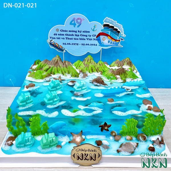 Bánh Kỷ Niệm Thành Lập Công Ty Tàu Biển Theo Yêu Cầu (DN-021-021) – Bếp bánh NKN