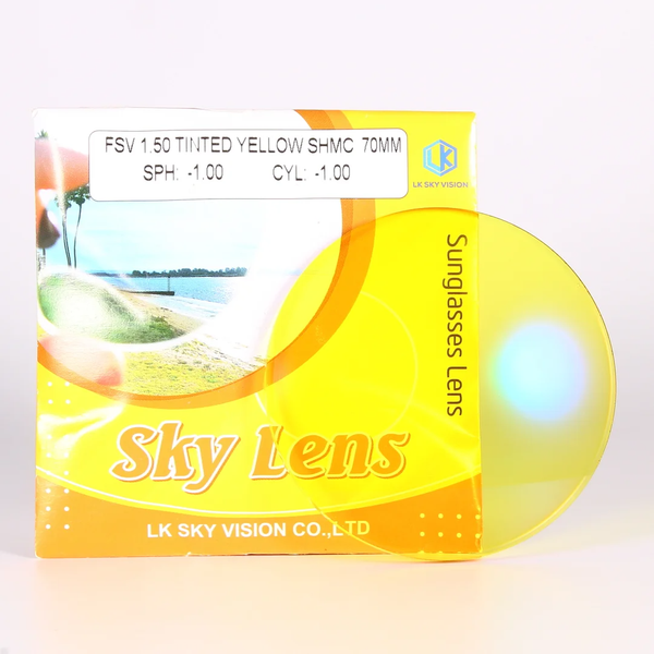 Tròng Kính Cận Màu Vàng, Khói , Trà , Xanh Sky Lens 1.50 SHMC Chính Hã– VTC OPTIC