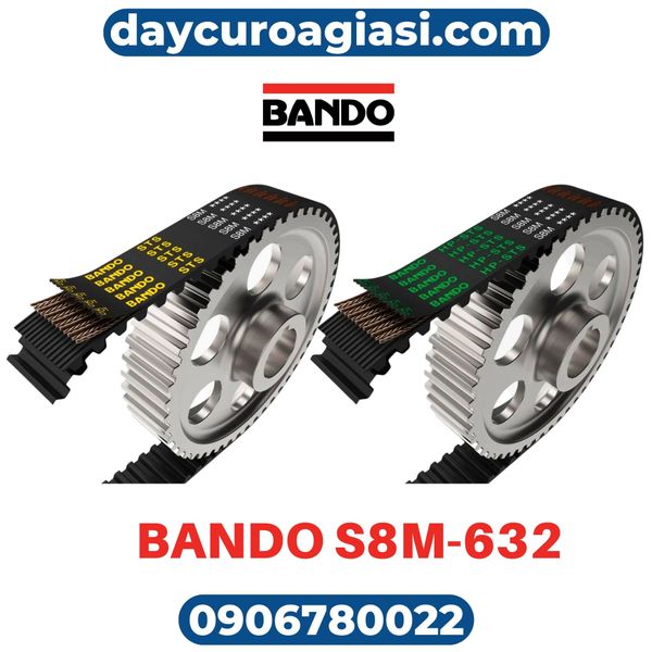 Dây curoa BANDO S8M-632 chính hãng – daycuroagiasi.com