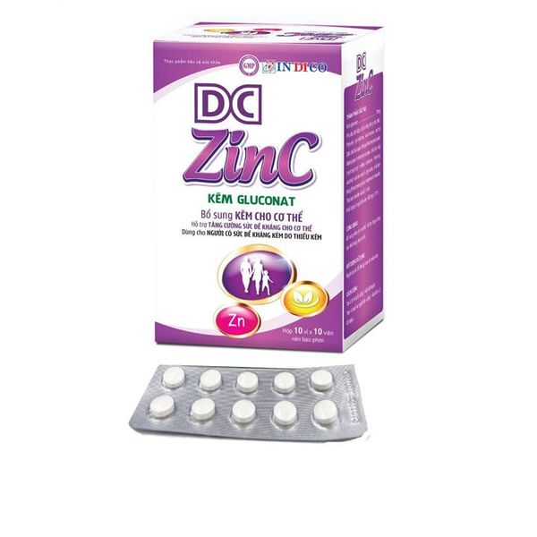 DC ZinC 70mg - Bổ sung kẽm, hỗ trợ tăng cường sức đề kháng (Hộp 10 vỉ – Nhà Thuốc Helios