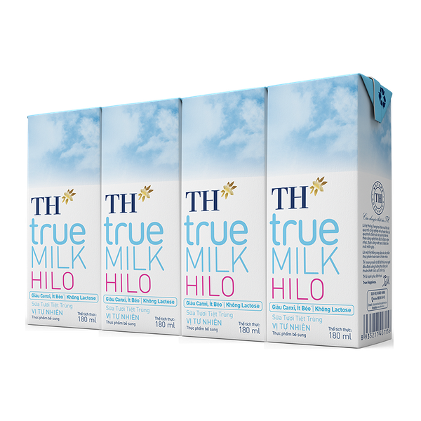 2 Lốc Sữa Tươi Tiệt Trùng Th True Milk Hilo 180 Ml Th Shop