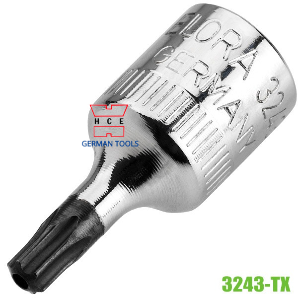ĐẦU TUÝP VÍT SAO VUÔNG 1/4" 3243-TX 27 ELORA 3243000272000 – germantools