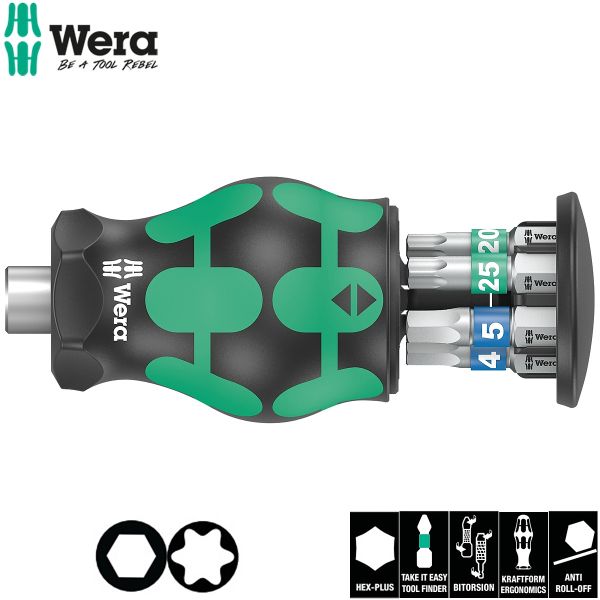 MAGAZINE 3 BỘ TUA VÍT NGẮN 6 CHI TIẾT WERA 05008875001 – germantools