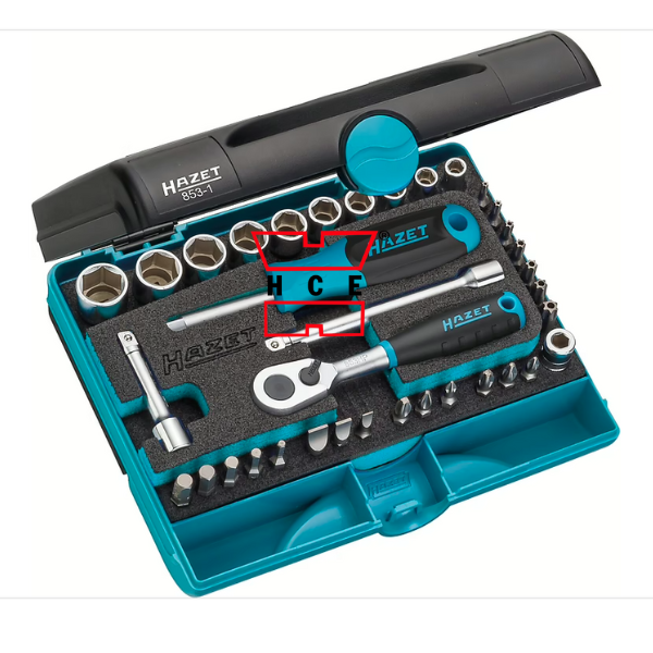 BỘ ĐẦU TUÝP 36 CHI TIẾT 1/4 INCH HAZET 853-1 – germantools