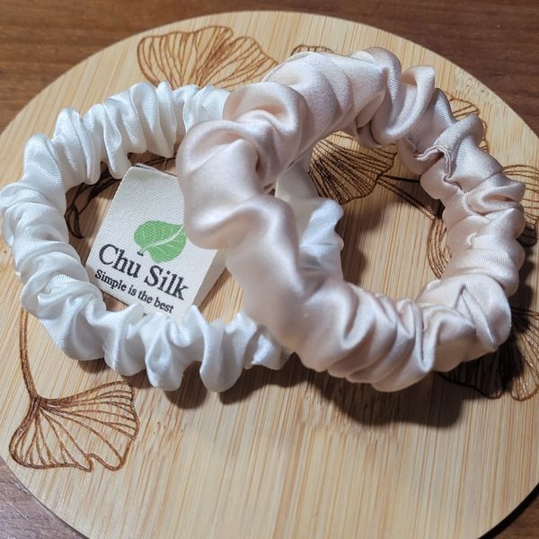 Dây buộc tóc, cột tóc lụa tơ tằm cao cấp, 100% tự nhiên bảo vệ tóc chắ – Chu Silk - Tơ tằm làng Việt