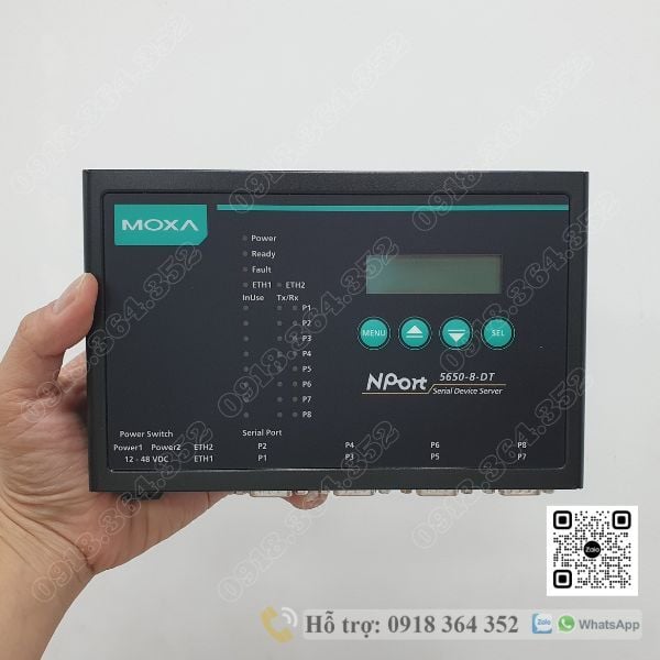 Nport 5650-8-DT | Bộ chuyển đổi 8 cổng RS-232/422/485 sang Ethernet Mo – Điện Công Nghiệp 247 ...