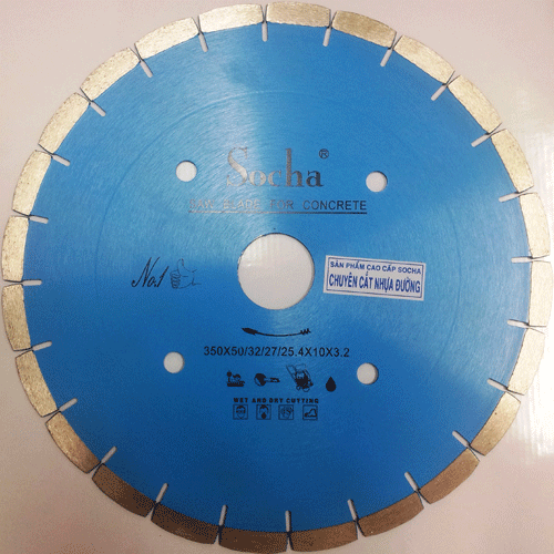 Đĩa cắt nhựa đường Socha 350x50x10x3.2mm – Thiết bị cầm Tay Nguyên Khuê