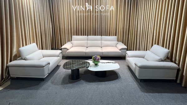 LYMAN - Bộ sofa bọc da Microfiber tẩy mực – VINH SOFA