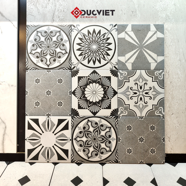 Gạch bông 20x20 PH22-F12 Platinum – Đức Việt Ceramic