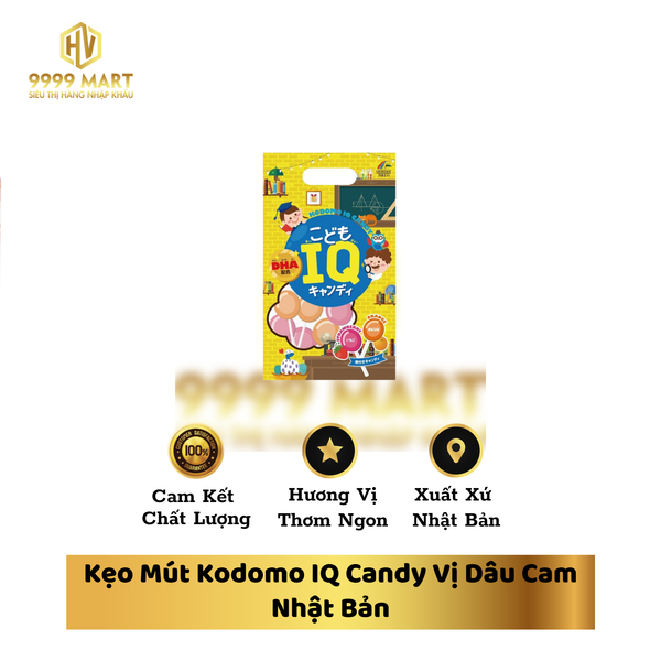 Kẹo Mút Kodomo IQ Candy Vị Dâu Cam Nhật Bản – Siêu Thị Hàng Nhập Khẩu 9999