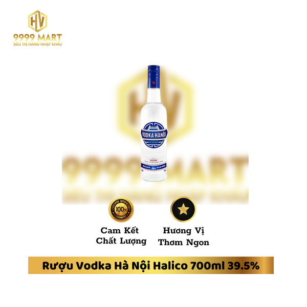 Rượu Vodka Hà Nội Halico 700ml 39.5% – Siêu Thị Hàng Nhập Khẩu 9999