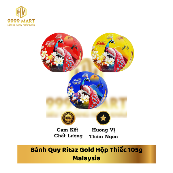 Bánh Quy Ritaz Gold Hộp Thiếc 105g Malaysia – Siêu Thị Hàng Nhập Khẩu 9999