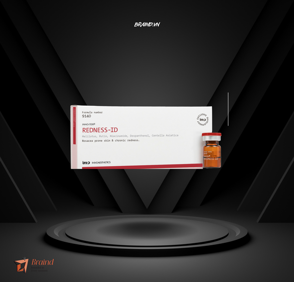 INNOAESTHETICS REDNESS ID / HOẠT CHẤT ĐIỀU TRỊ CHO DA NHẢY CẢM, DA GIÃ– Braind
