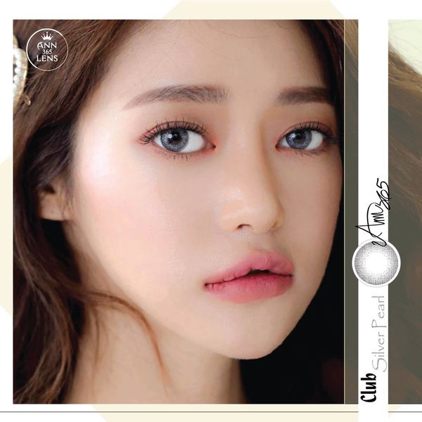 Kính áp tròng 1 tháng màu bạc ngọc trai Club Silver Pearl – seoullens
