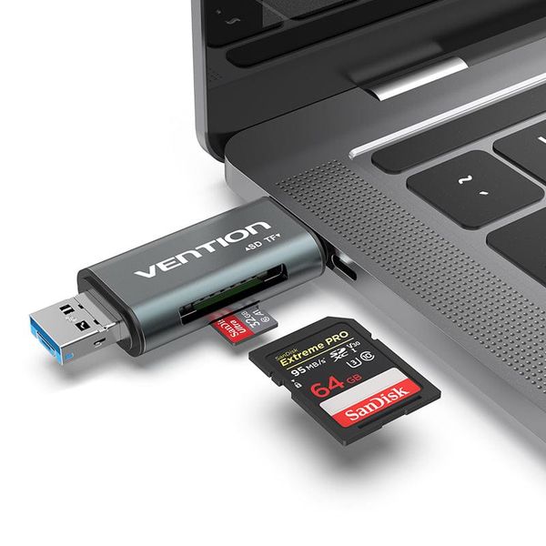 Đầu Đọc Thẻ Nhớ OTG 2 in 1 C/Micro USB/USB 3.0 to SD/TF VENTION CCH ... Đầu Đọc Thẻ Nhớ OTG 2 in 1 C/Micro USB/USB 3.0 to SD/TF VENTION CCH ...