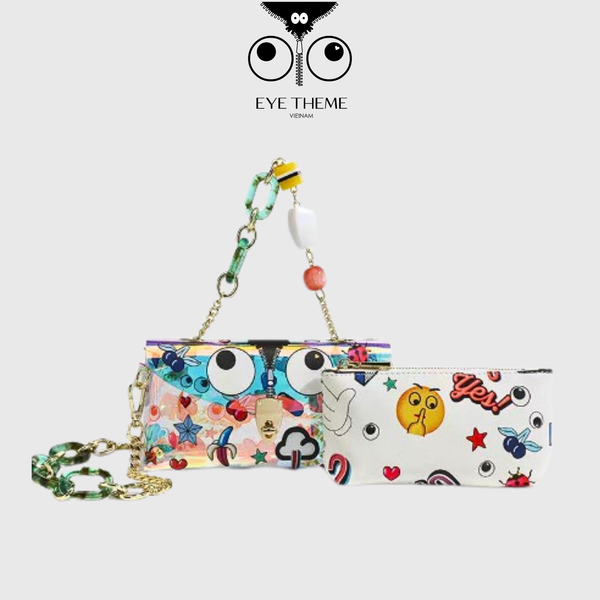 Túi Candy Viên Kẹo Ngọt Ngào Dễ Thương Phối Kèm Dây Xích Thạch Dễ Thươ – Eye Theme VN