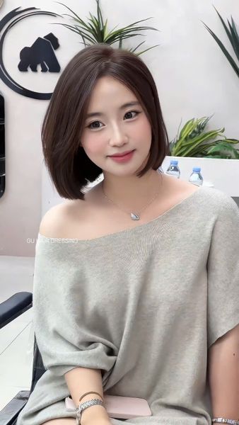 Duỗi tóc ngắn – GU HAIR SALON