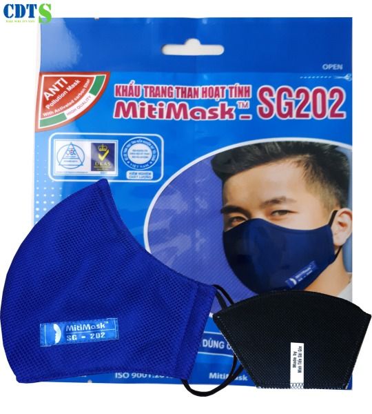 Khẩu Trang Than Hoạt Tính MiTiMask -SG202 – BẢO HỘ LAO ĐỘNG CDTS