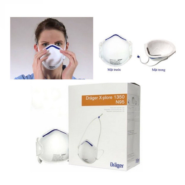 KHẨU TRANG DRAGER X-PLORE 1350 N95 XS – Thiết Bị Y Tế Kim Xa