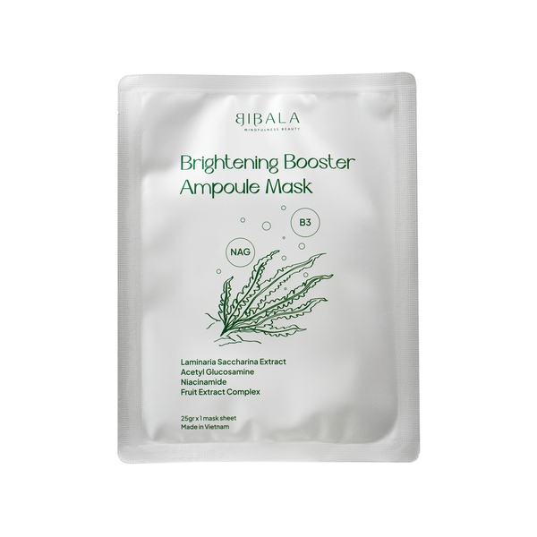 BRIGHTENING BOOSTER AMPOULE MASK - Mặt nạ tăng cường cấp nước, ngừa sạ – Bibala