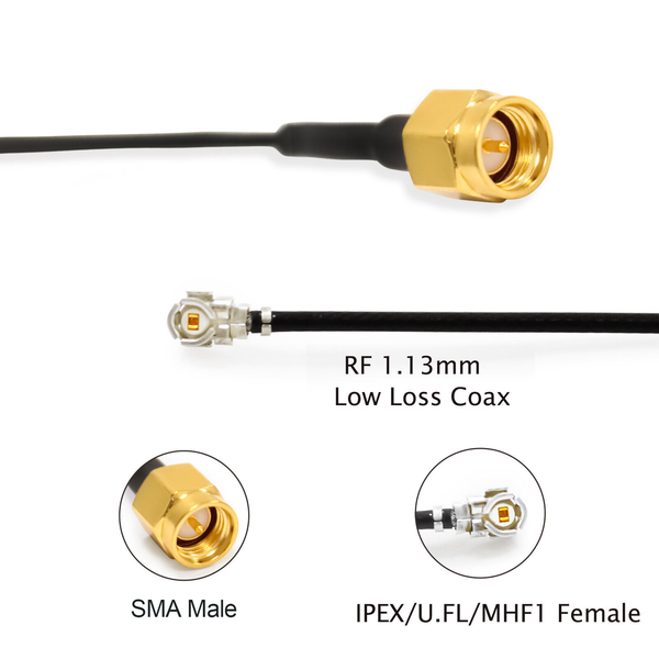 Cáp RF IPEX - SMA MALE – GHC Technology