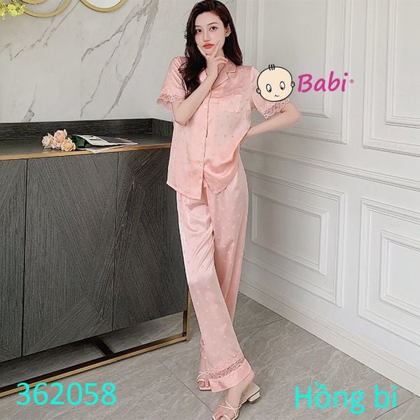 Bộ Pijama Lụa Tay Ngắn Quần Dài Nhiều Họa Tiết (45kg-57kg) – Babi.vn