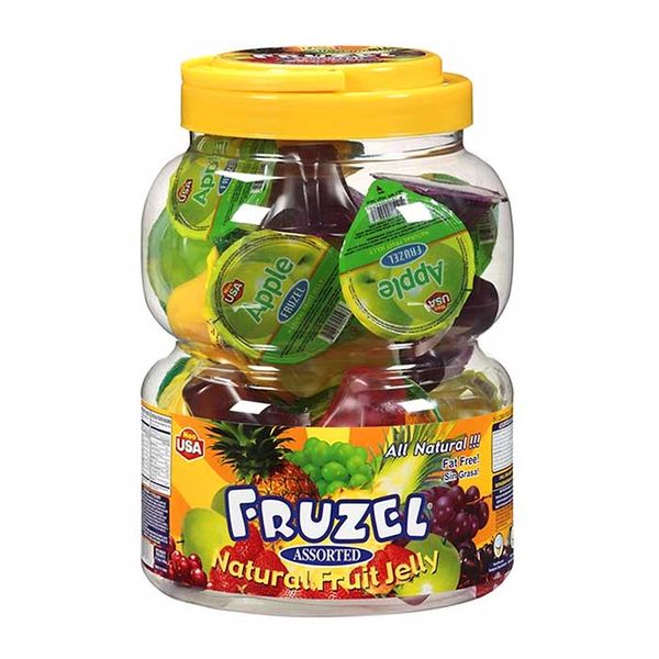 Thạch Rau Câu Hủ Mỹ fruzel assorted 1,45kg/hủ - (6h/Thùng) – Viên Ngọc Xanh