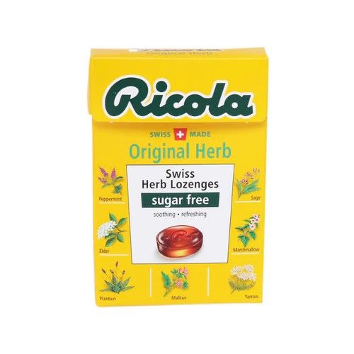 Hộp Kẹo Ngậm Thảo Mộc Ricola Vị Thảo Mộc Original 40g – Viên Ngọc Xanh