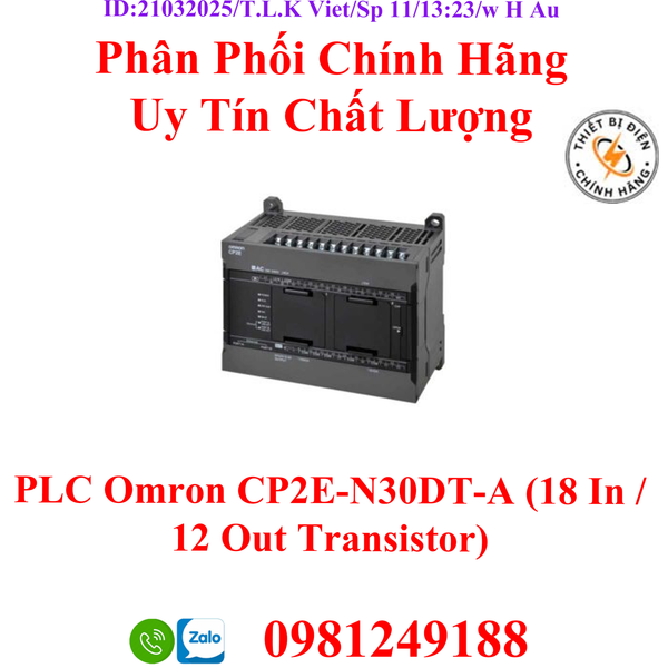 PLC Omron CP2E-N30DT-A (18 In / 12 Out Transistor) – thietbidienchinhhang