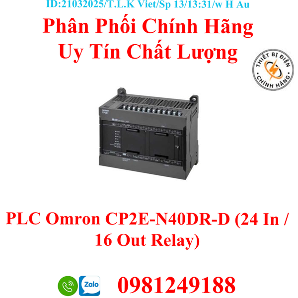 PLC Omron CP2E-N40DR-D (24 In / 16 Out Relay) – thietbidienchinhhang