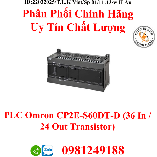 PLC Omron CP2E-S60DT-D (36 In / 24 Out Transistor) – thietbidienchinhhang